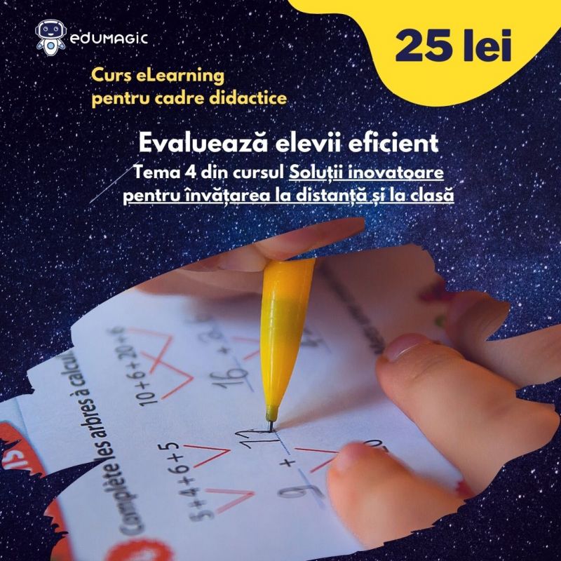 Evaluează elevii online eficient - Curs eLearning
