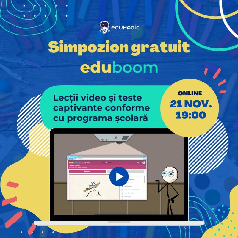 Simpozion online gratuit „Utilizarea platformei Eduboom de lecții video ...
