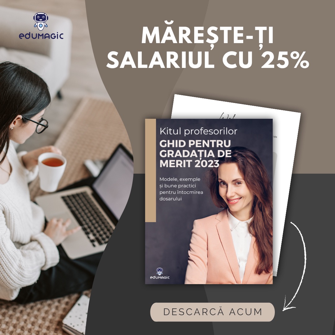 Kit-ul pentru cadre didactice „Ghid pentru gradația de merit 2023”